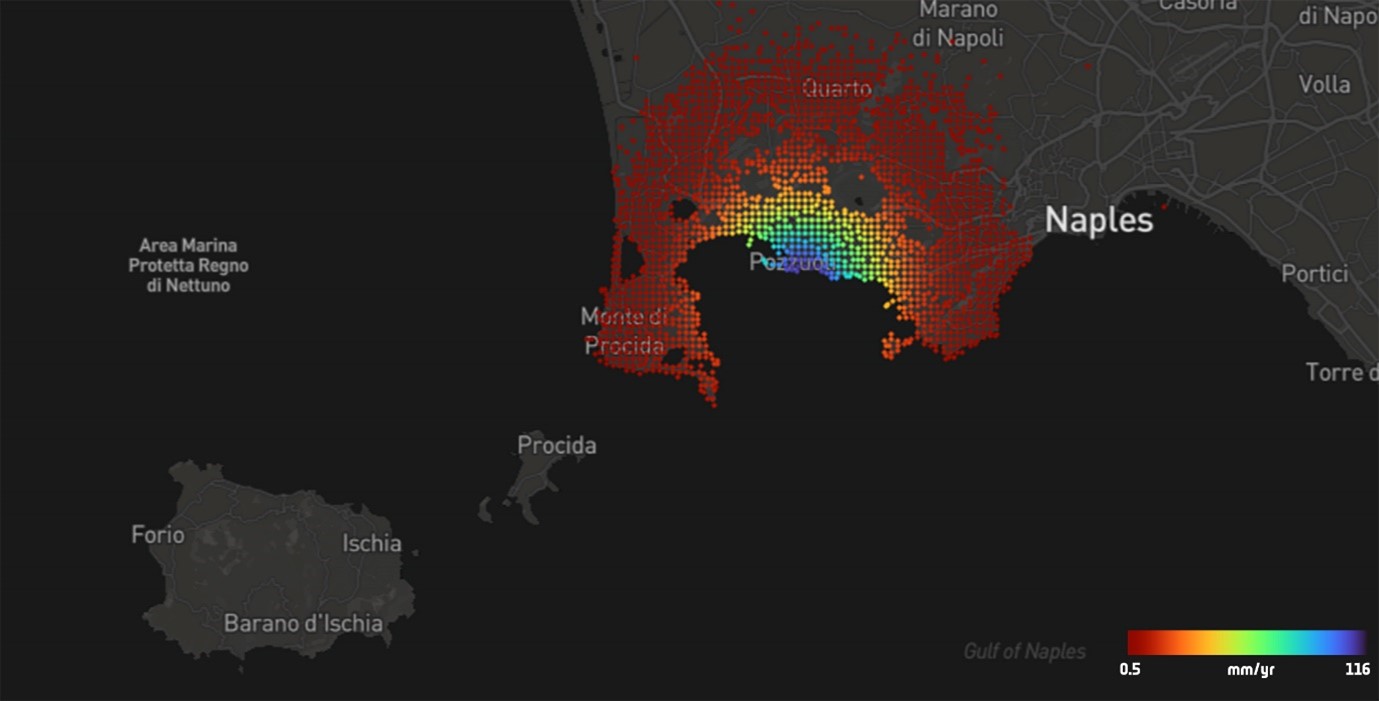 New Copernicus ground motion data available on GEP - eo science for society